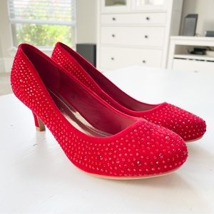 Mascotte | Shoes | Mascotte Red Embellished Heels Sunny2 B3 | Poshmark